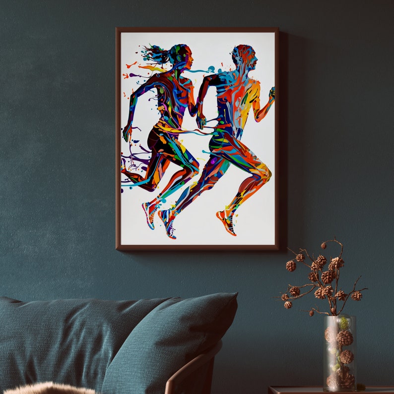 Running Poster, Gift for Runner, Running Print, Running Lovers, Sport ...