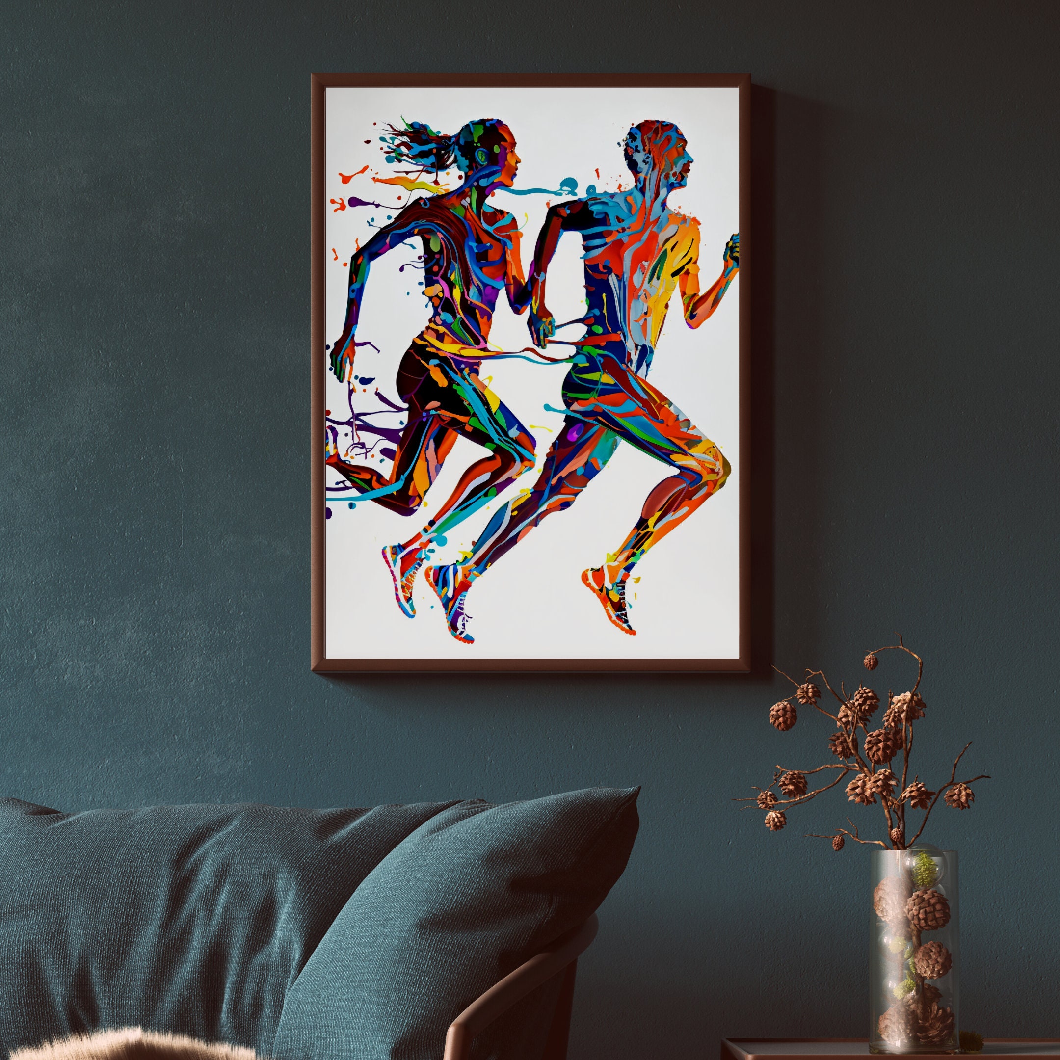 Running Poster, Gift for Runner, Running Print, Running Lovers, Sport ...