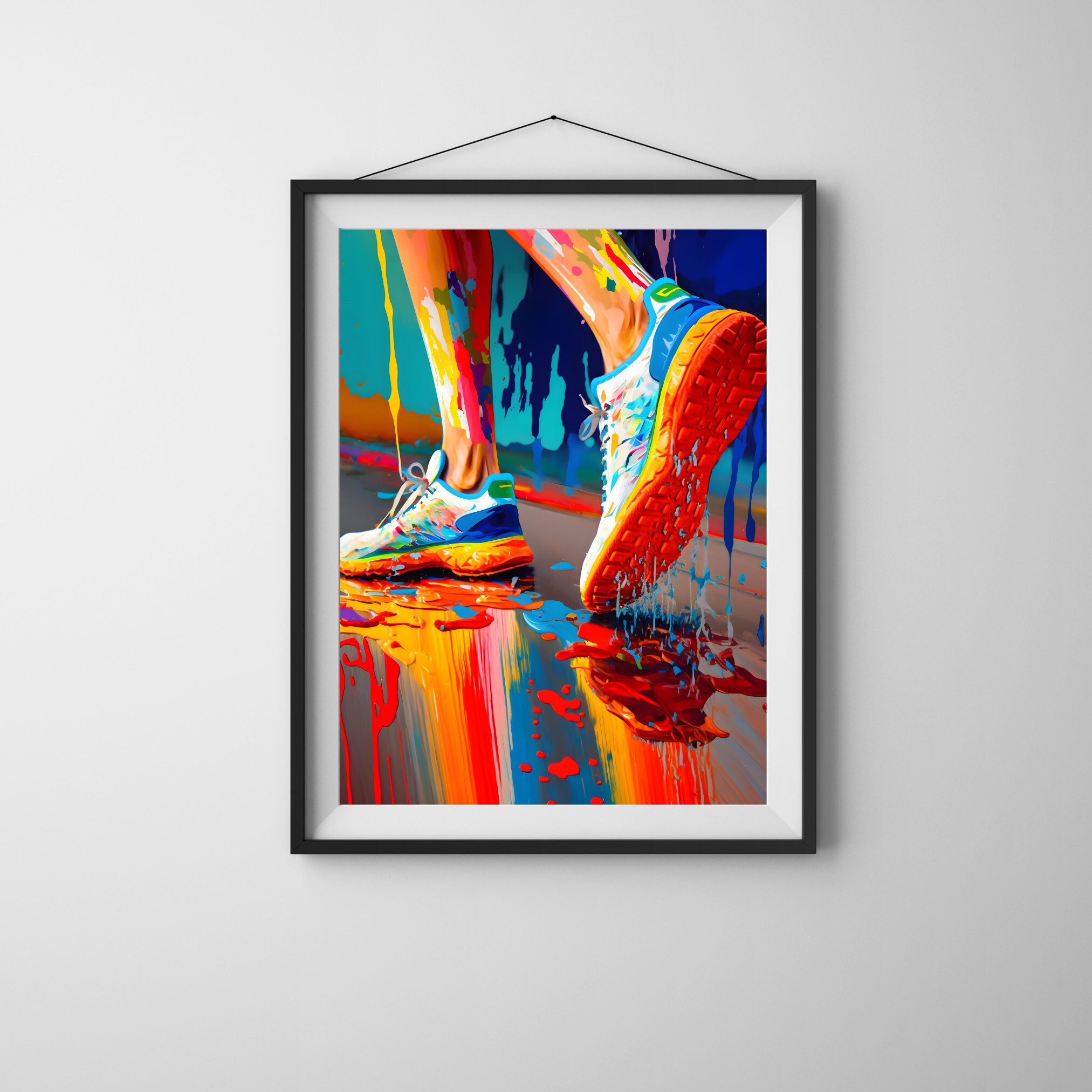 Running Poster, Running Print, Gift for Runner, Wall Art Print, Runner ...