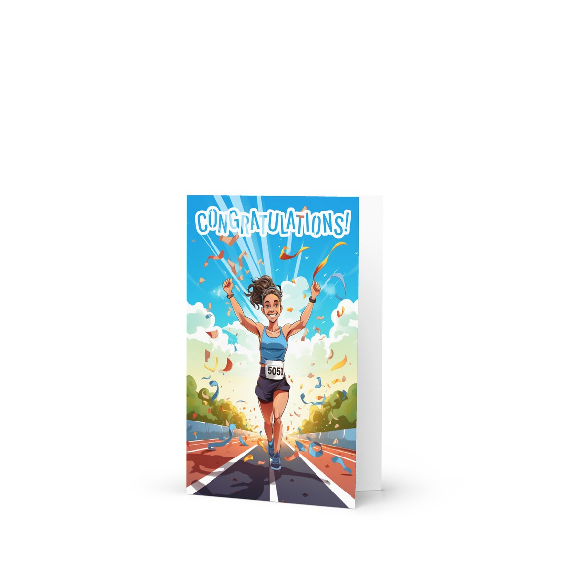 Marathon Runner Congratulations Card: Well Done Gift - Etsy