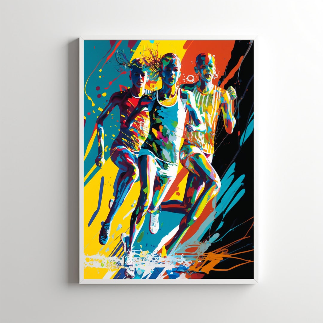 Running Poster, Gift for Runner, Running Print, Running Lovers, Sport ...