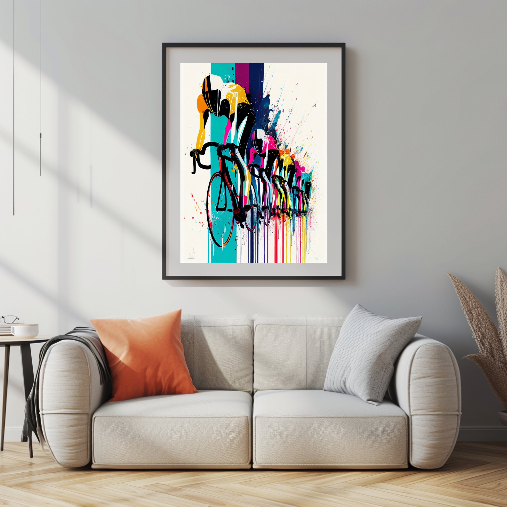 Cycling Poster, Bike Wall Art Print, Cycling Gift, Bicycle Print, Print ...