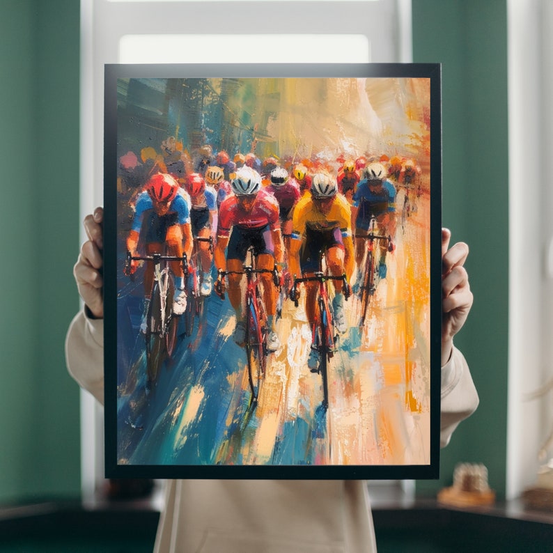 Cycling Poster, Bike Wall Art Print, Cycling Gift, Bicycle Print, Print ...