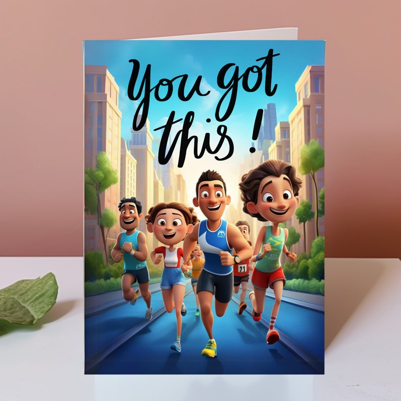 Marathon Runner Card: Well Done, Good Luck, Congratulations - Etsy