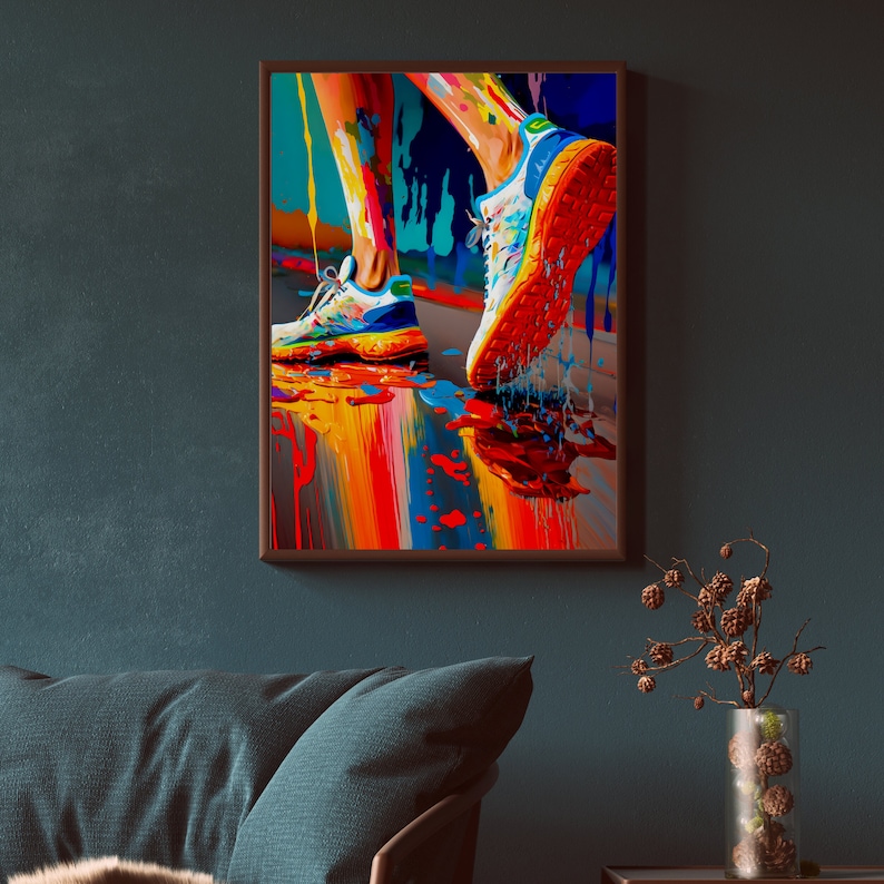 Running Poster, Running Print, Gift for Runner, Wall Art Print, Runner ...