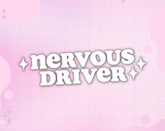 Anxious Nervous Driver Vinyl Sticker - Etsy