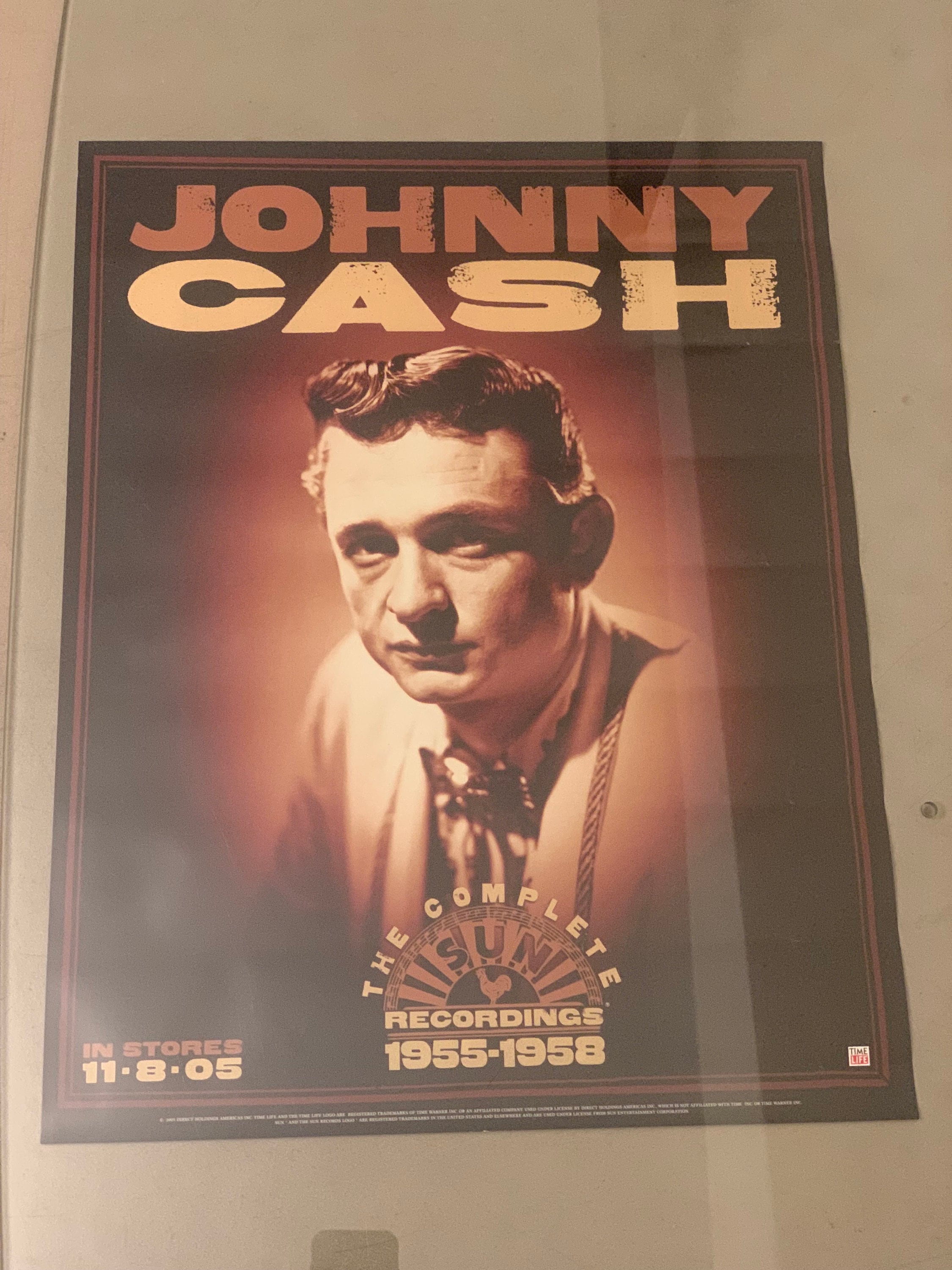 Vintage 2005 Johnny Cash Poster Sun Records the Complete Recordings - Etsy