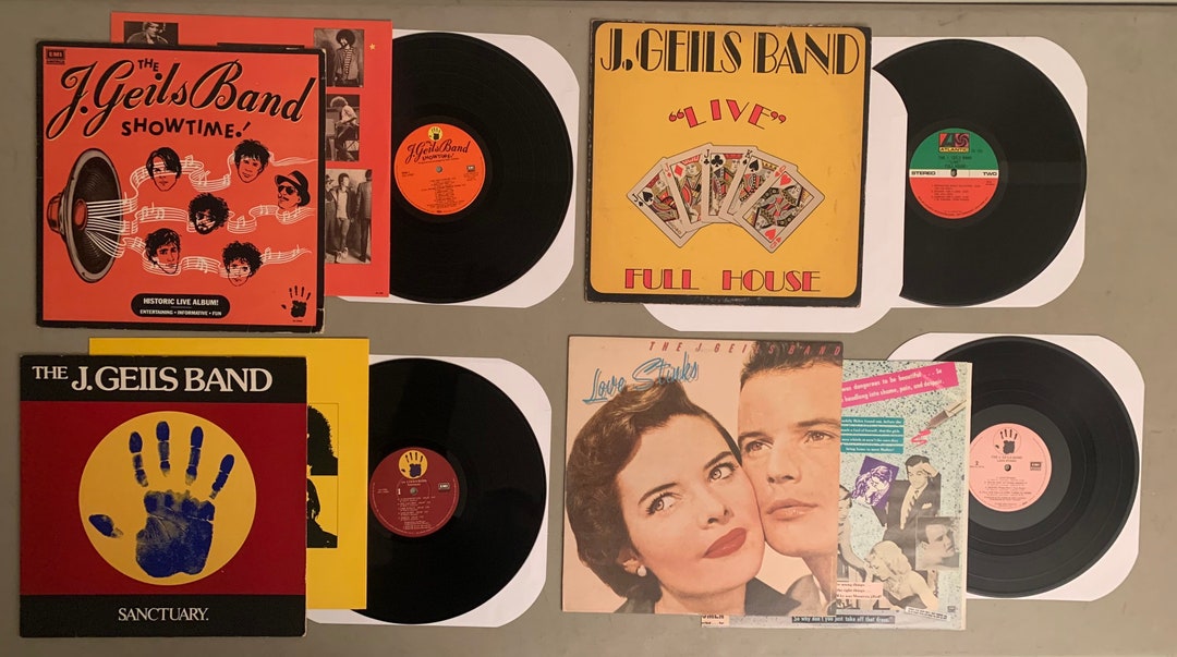 LOT 7 J Geils Band Vinyl Records Showtime Live Best Sanctuary - Etsy