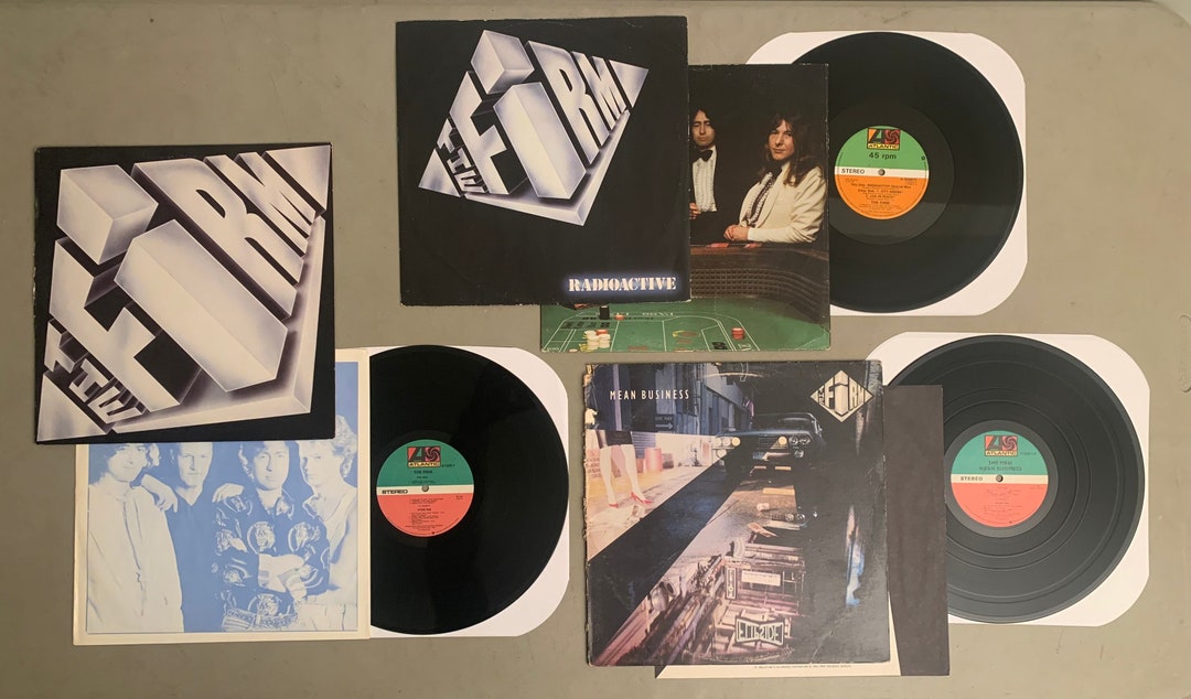 LOT 3 the Firm Jimmy Page Vinyl Records Self Titled Mean - Etsy