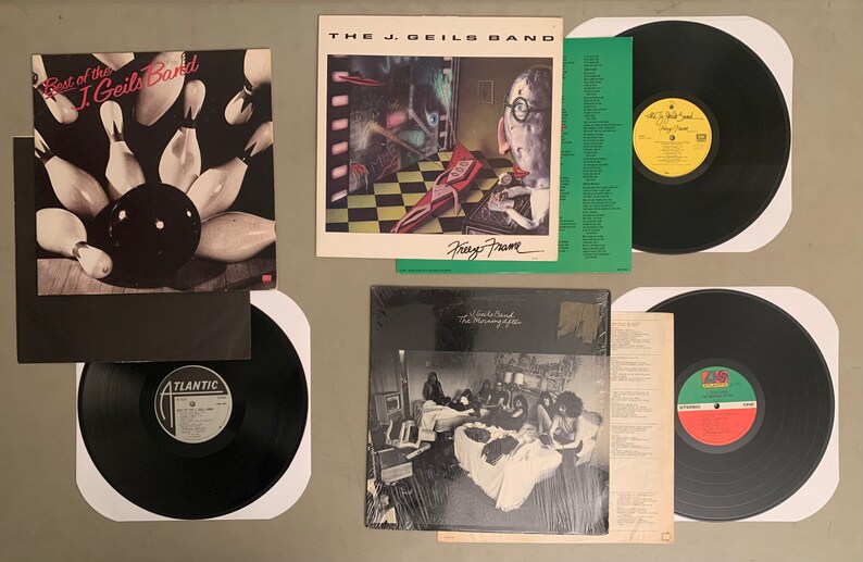 LOT 7 J Geils Band Vinyl Records Showtime Live Best Sanctuary - Etsy