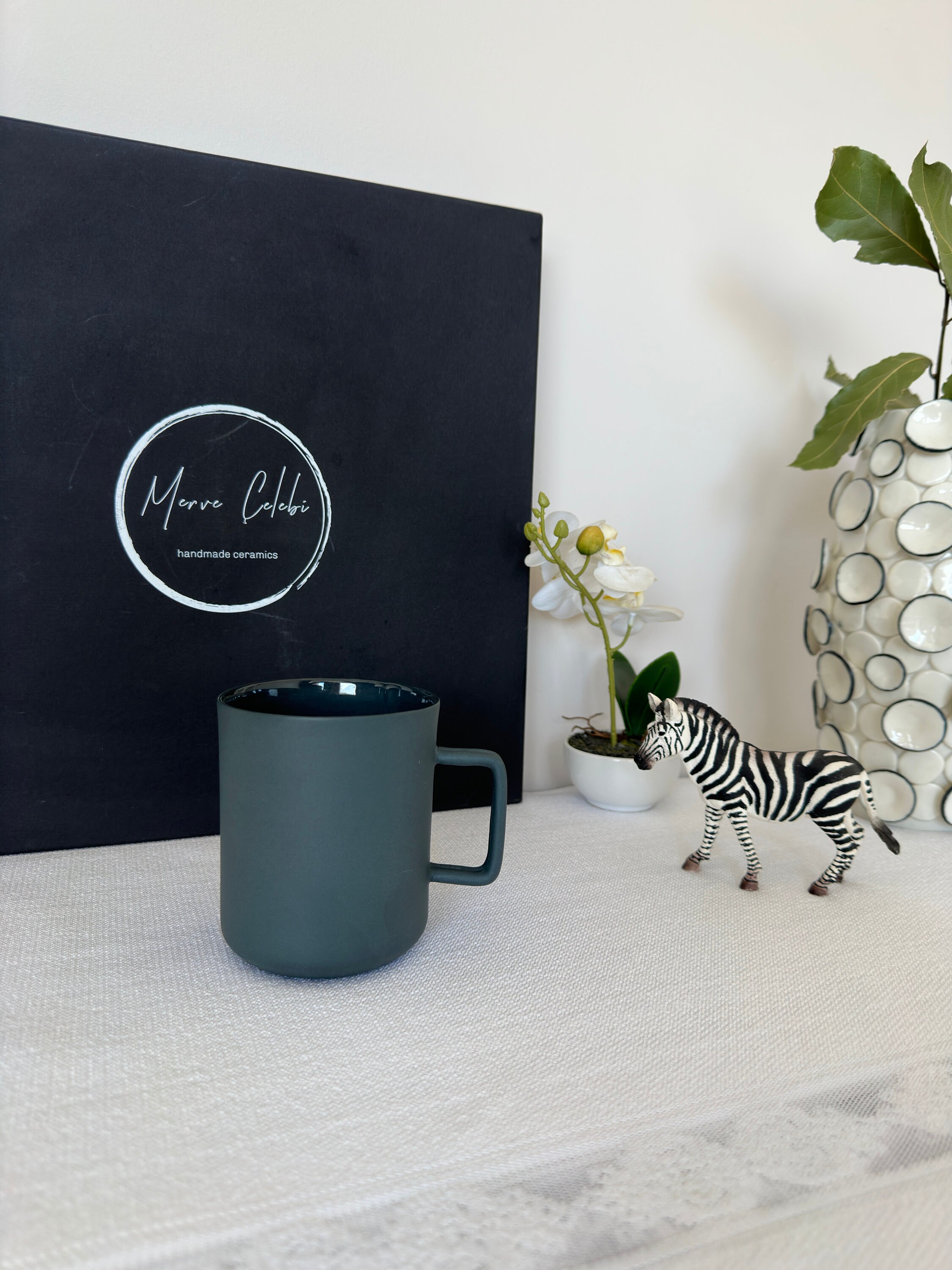 12 Oz Matte Black Thin Porcelain Coffee Mug Handmade Large - Etsy