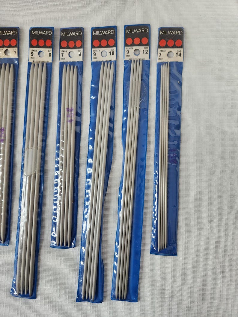 Milward Knitting Needles Set of 8 Sizes - Etsy