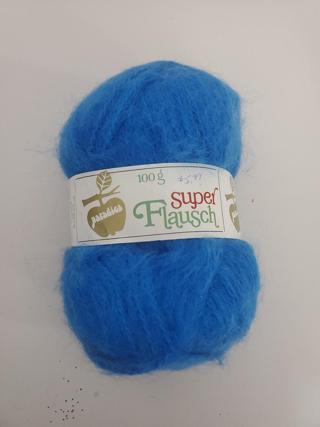 Paradies Super Flausch Vintage German Yarn Skein 100g Bright Blue - Etsy