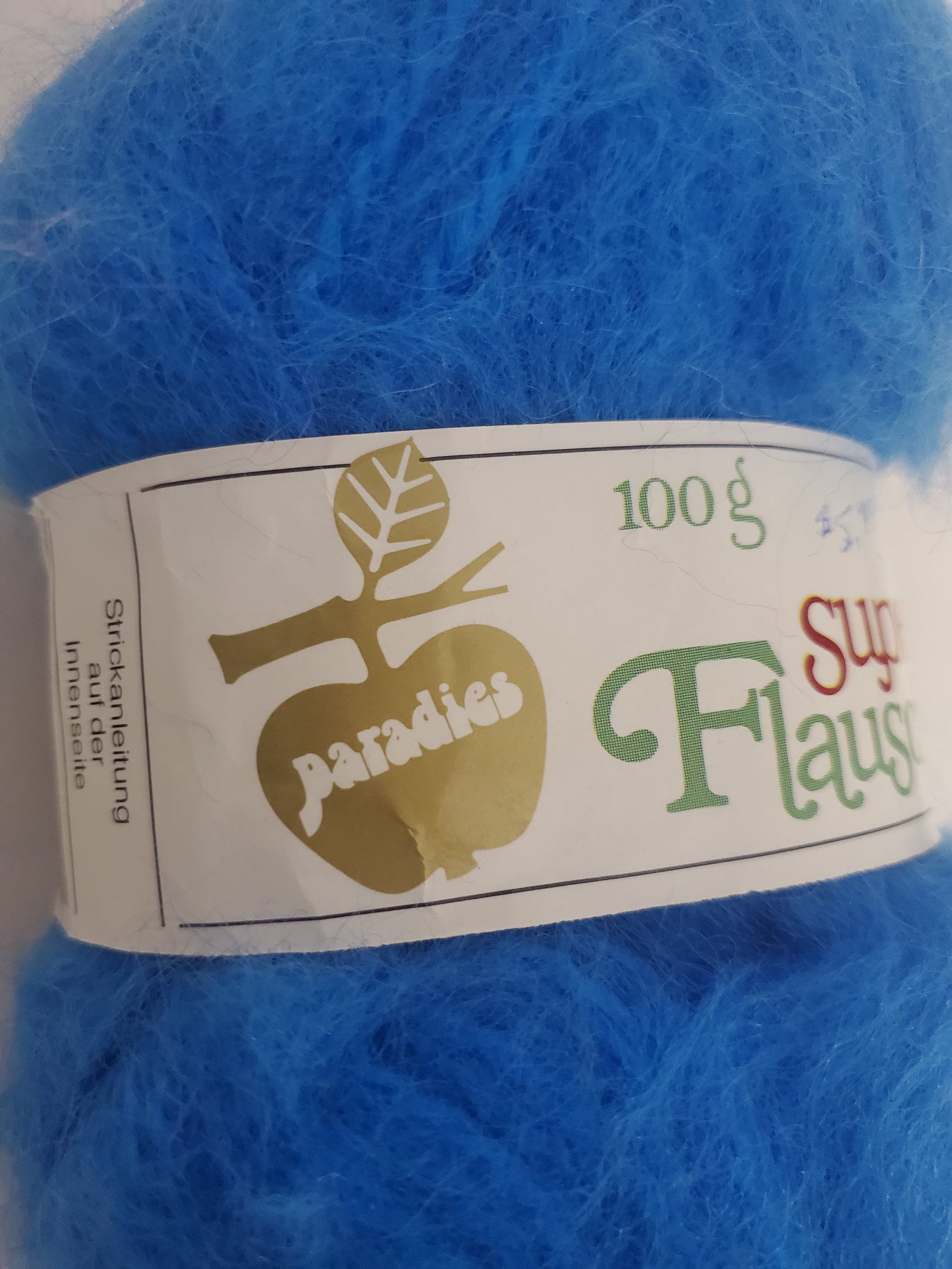 Paradies Super Flausch Vintage German Yarn Skein 100g Bright Blue - Etsy
