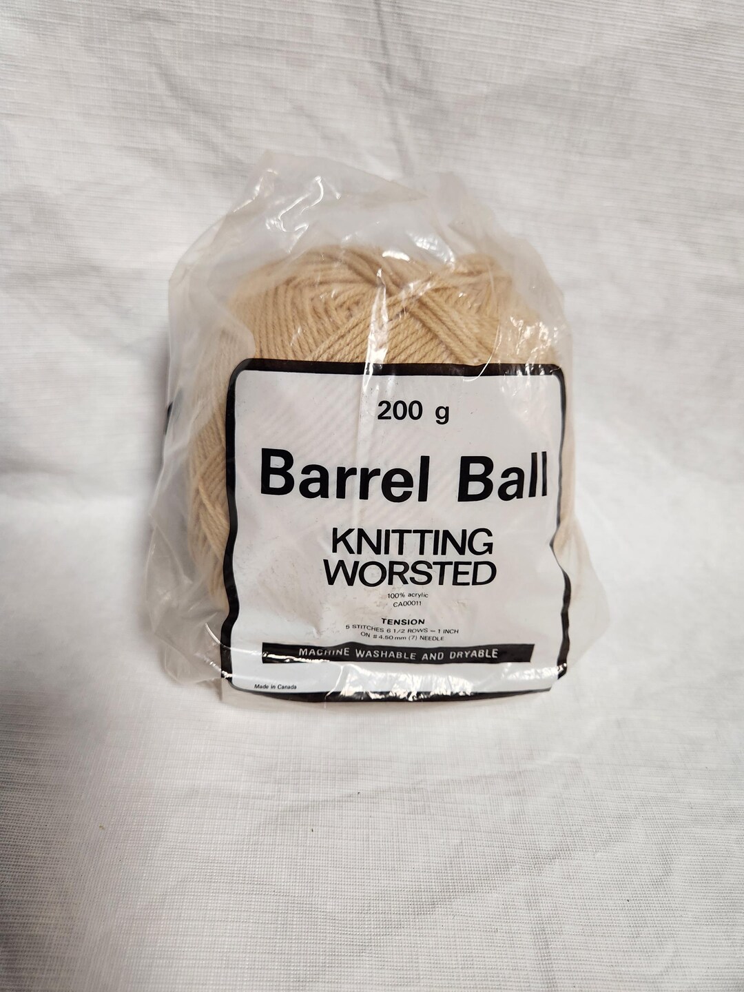 Barrel Ball 200g Knitting Worsted Yarn Sand/beige - Etsy