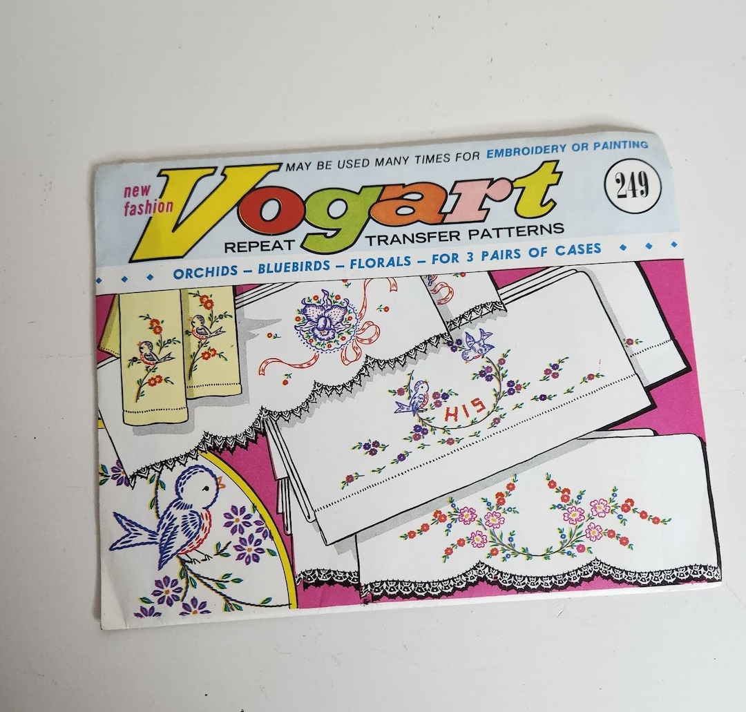 Vintage Vogart Embroidery Painting Transfer Pattern #249 - Etsy