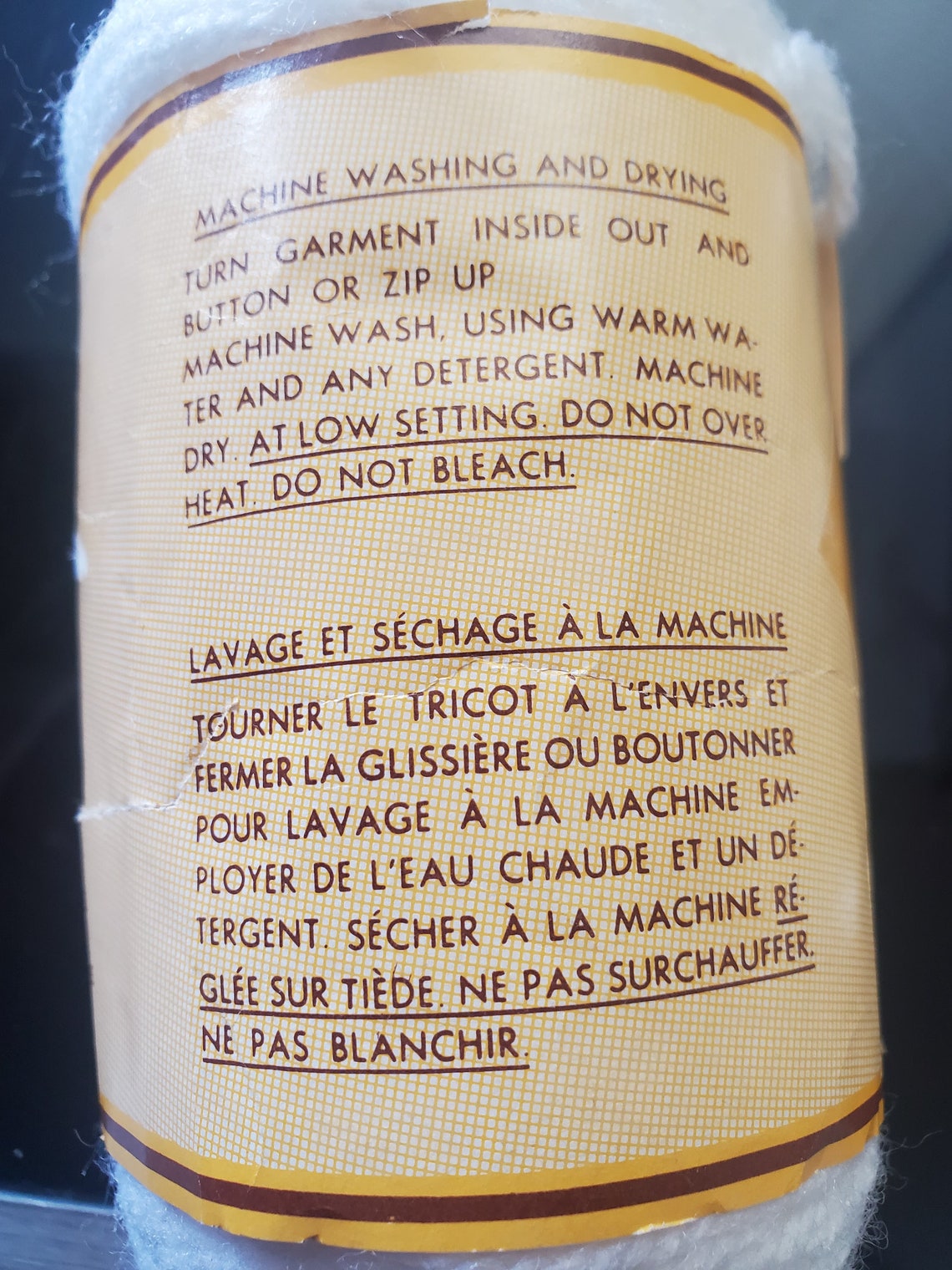 Vintage Patons Beehive Astra 50g Yarn Skein With Original Yellow Label ...