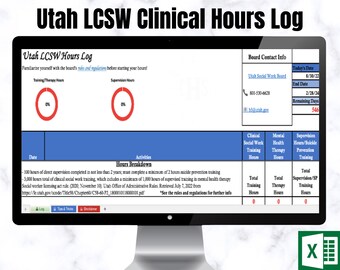 Therapist Hours Tracker - Etsy