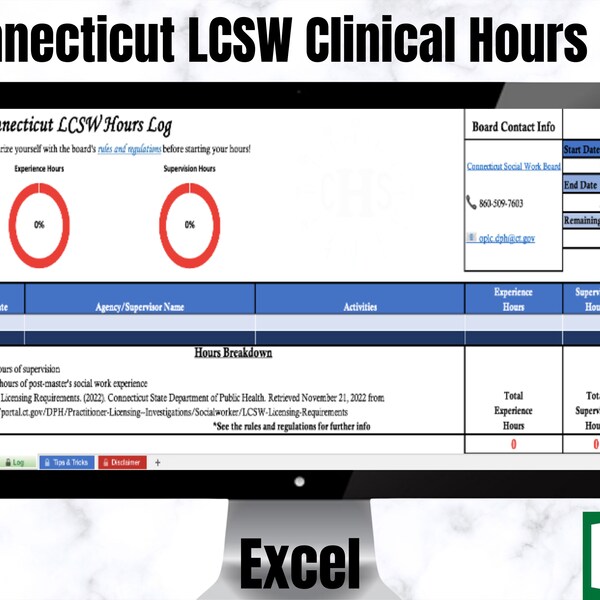 Lcsw Supervision Log - Etsy