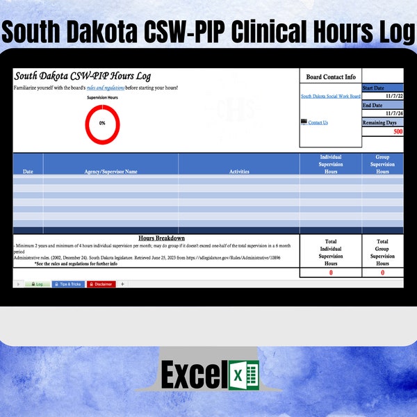 Clinical Hours Tracker Spreadsheet - Etsy