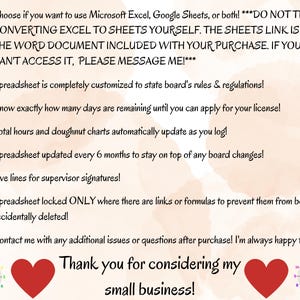 New Hampshire MFT, Clinical Hours Tracker, Supervision Log for Marriage ...