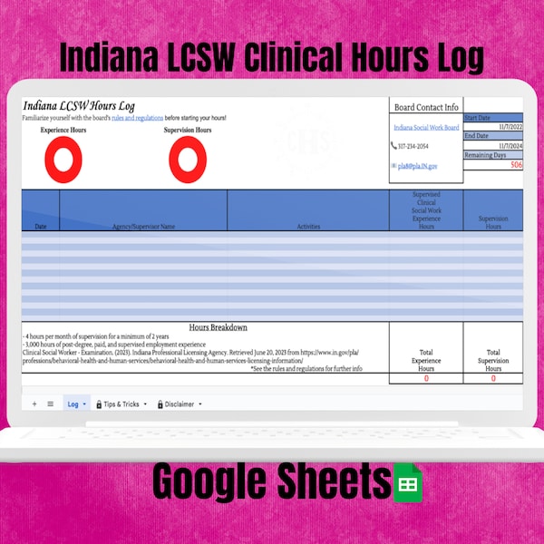 Social Work Supervision Log - Etsy