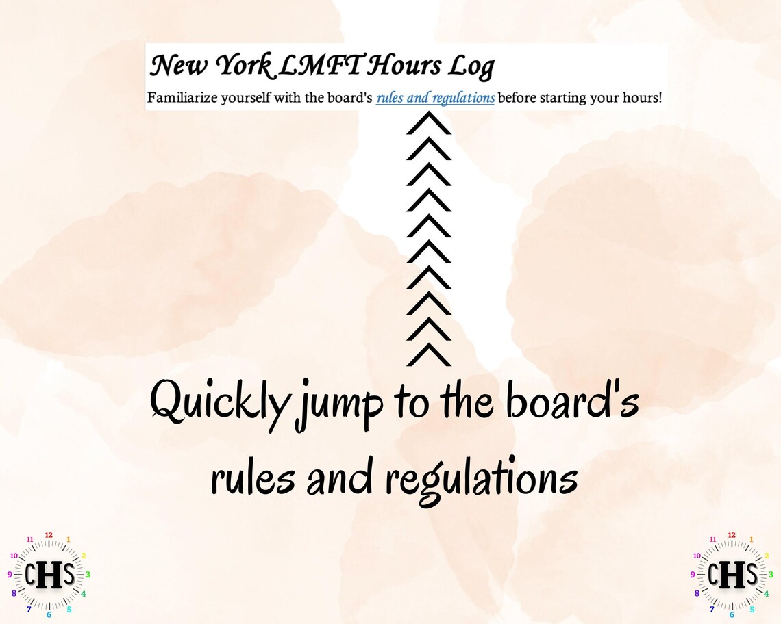 New York LMFT, Clinical Hours Tracker, Supervision Log for Limited ...