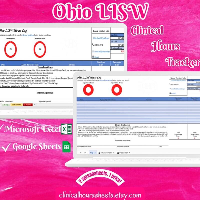 ClinicalHoursSheets - Etsy