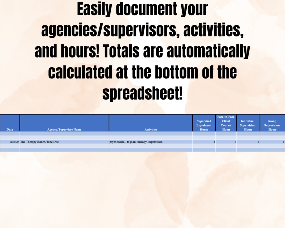 Maryland LCSW-C, Clinical Hours Tracker, Clinical Supervision Tools ...