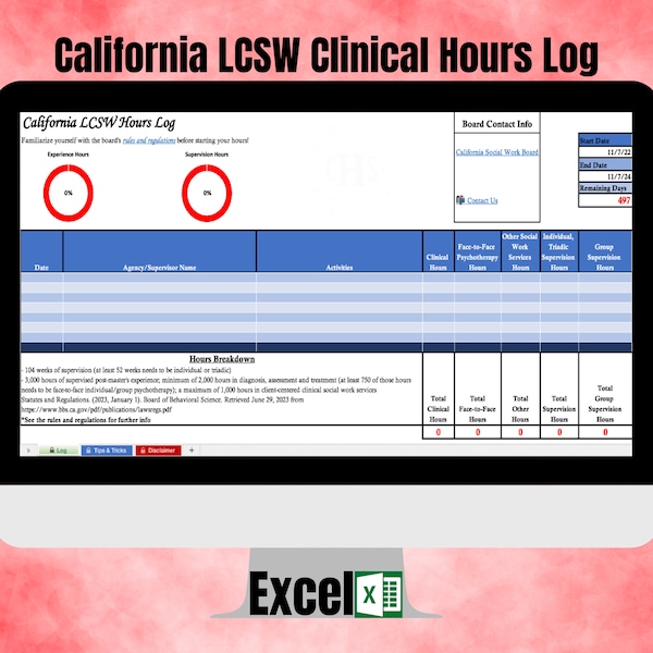 Social Work Supervision Log - Etsy