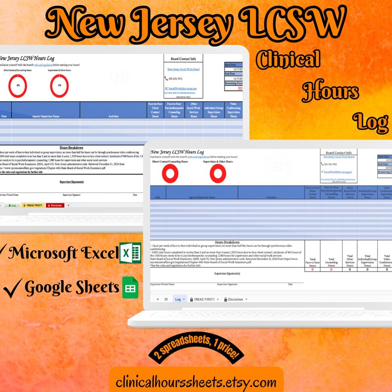 ClinicalHoursSheets - Etsy