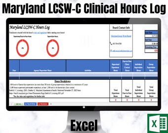 Lcsw Tracking Hours - Etsy
