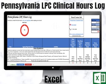 Tracking Clinical Supervision Hours - Etsy