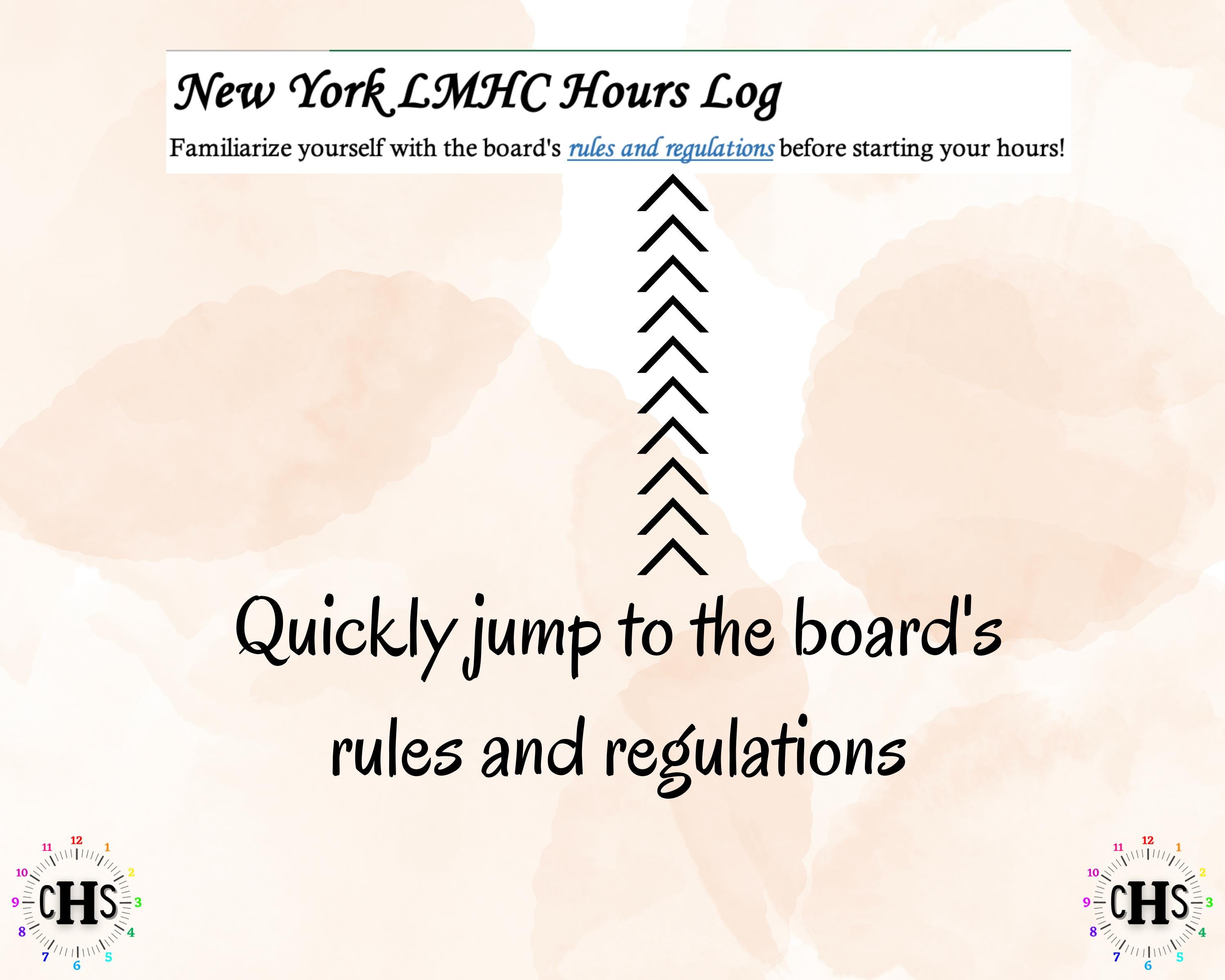 New York LMHC, Clinical Hours Tracker, Supervision Log for Limited ...