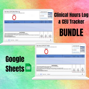 Clinical Supervision & CEU Tracker Bundle GOOGLE SHEETS - Etsy