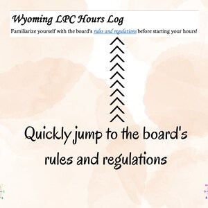 Wyoming LPC, Clinical Hours Tracker, Supervision Log for Provisional ...