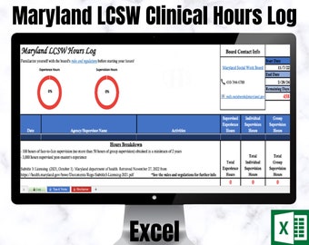Social Work Hours Tracker - Etsy