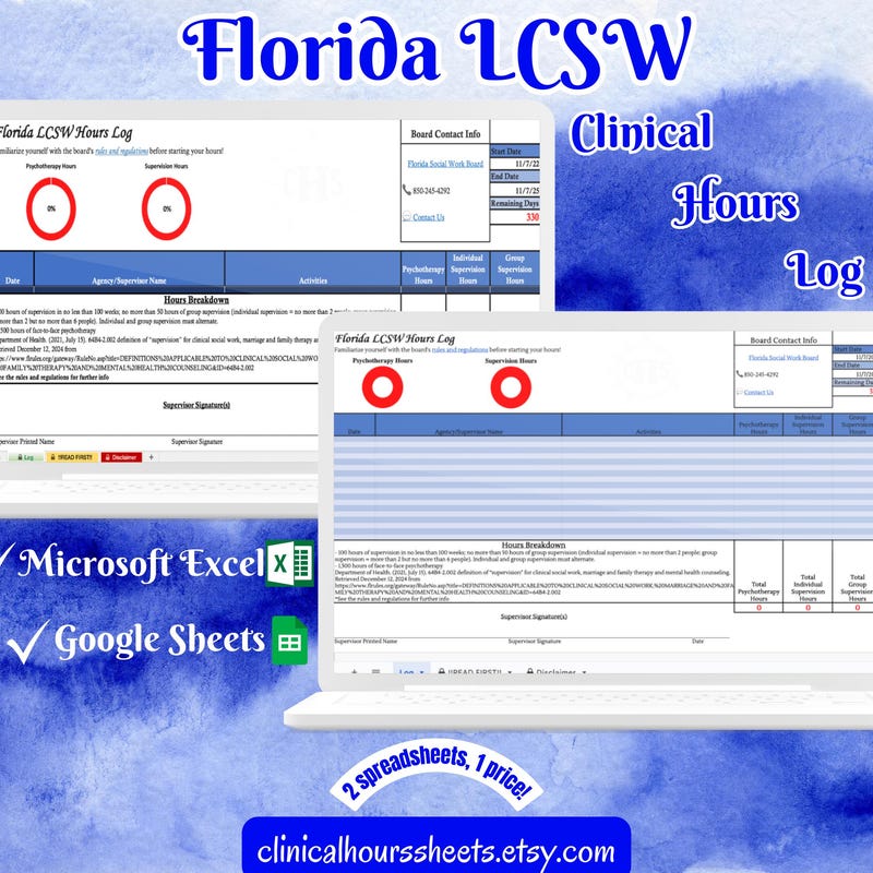 ClinicalHoursSheets - Etsy