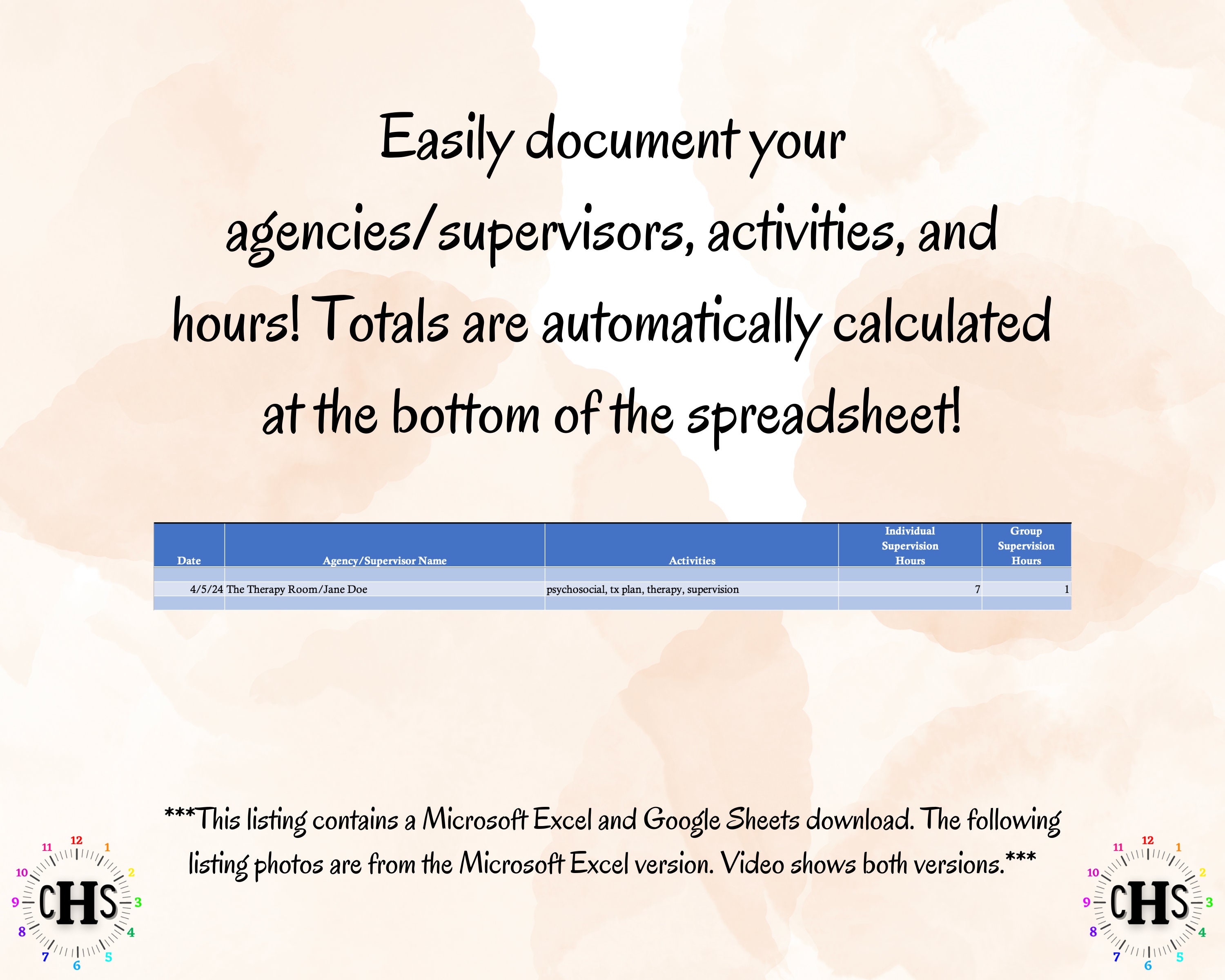 Kentucky, LCSW Hours Tracker, Clinical Supervision Form for Master ...