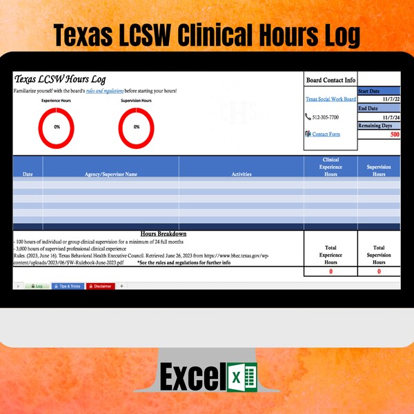 Social Work Supervision Log - Etsy