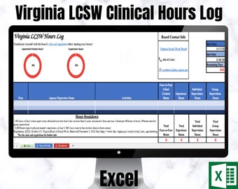 Social Work Clinical Log - Etsy
