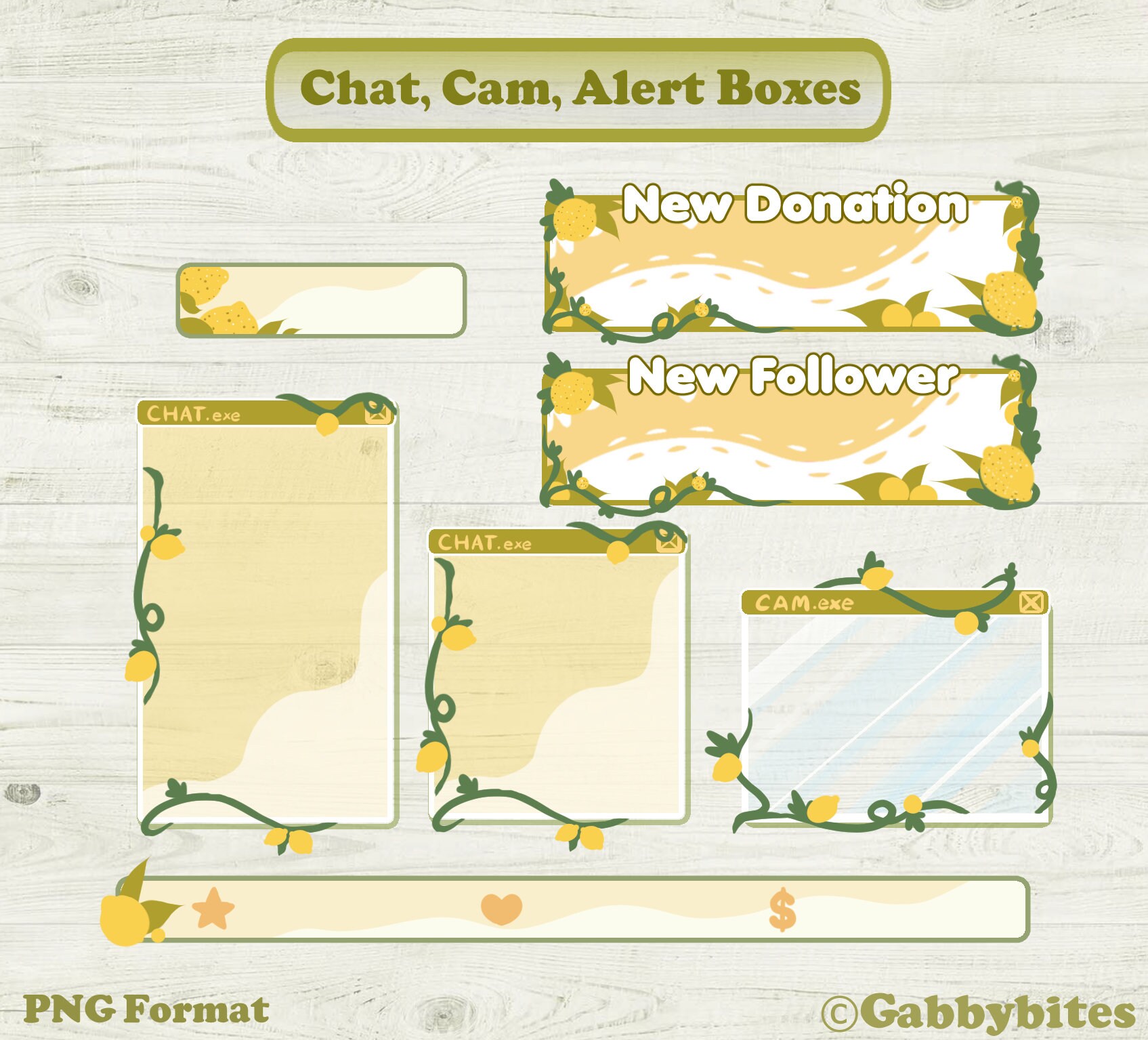 Lemonade Fresh Animated Stream Overlay Package for Twitch - Etsy