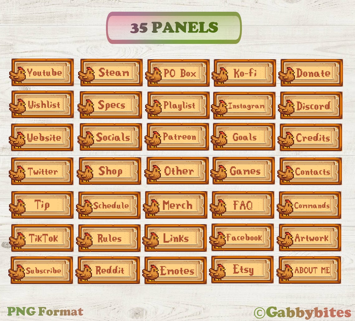 Stardew Valley Animated Stream Overlay Package for Twitch - Etsy Canada