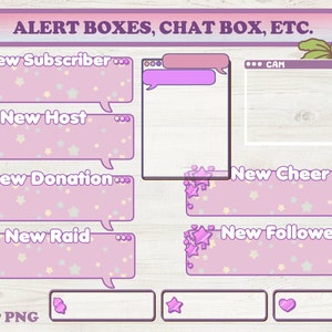 Lofi Studio Animated Stream Overlay Package for Twitch, Aesthetic Cute Plants, City Lo-fi ...