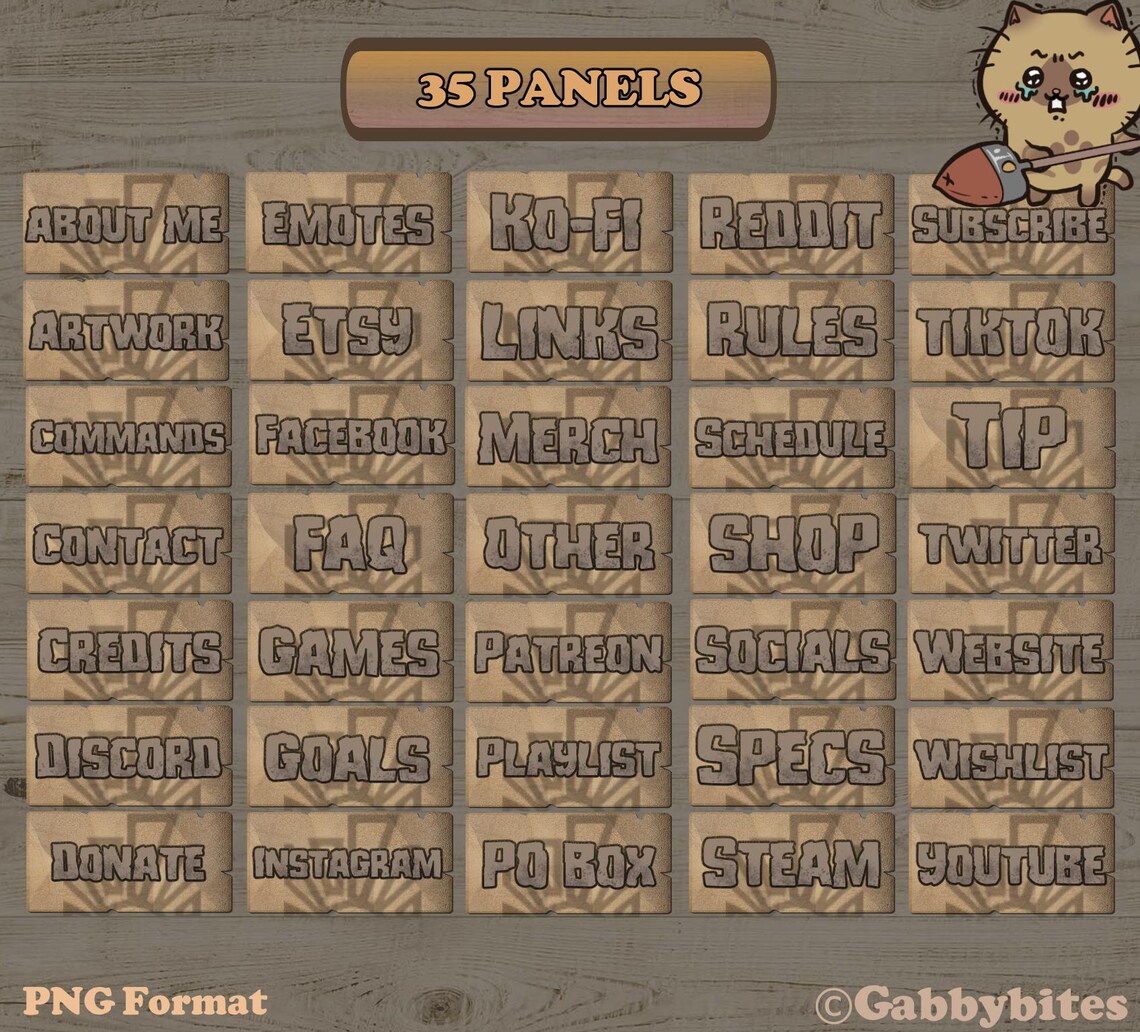 Monster Hunter WILDS Animated Stream Overlay With Palico X Chiikawa ...