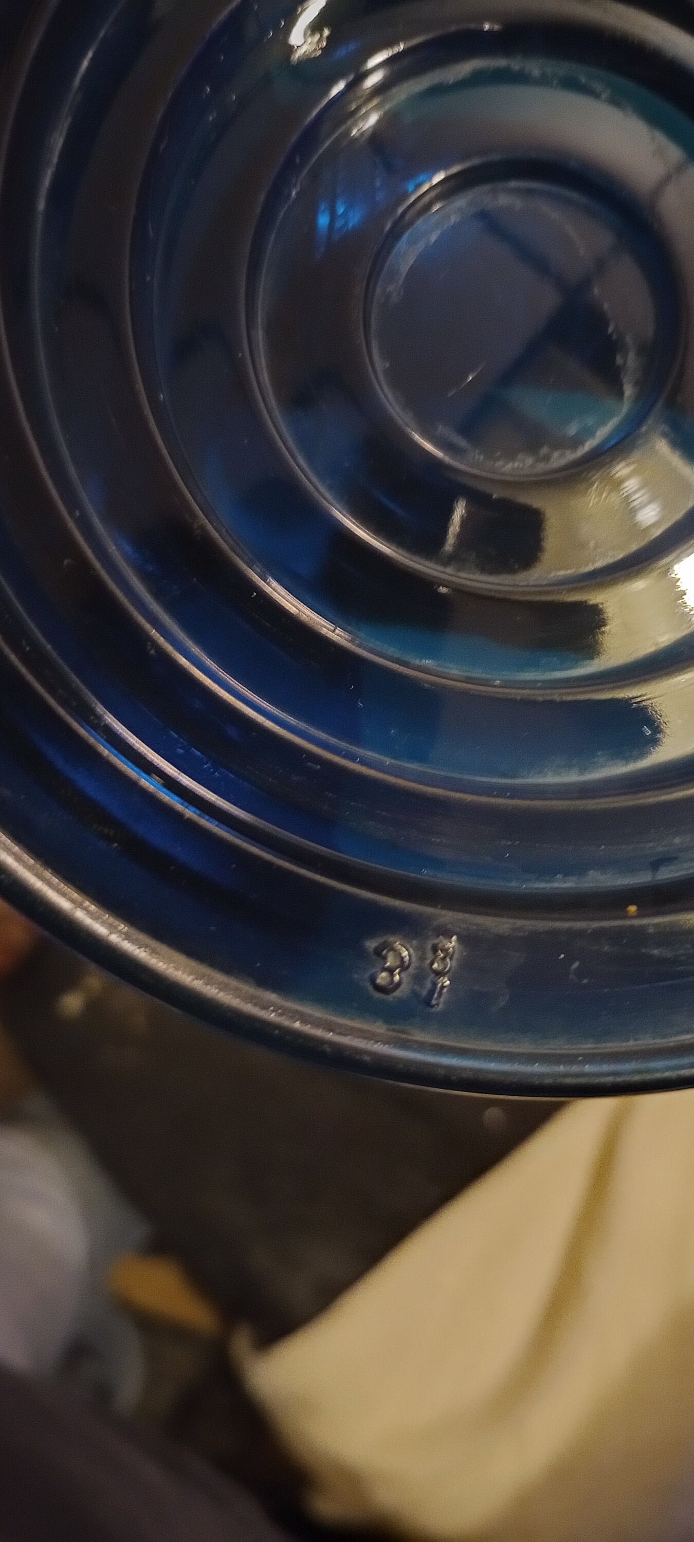 Vintage Cobalt Blue Railroad Lantern Lens - Etsy