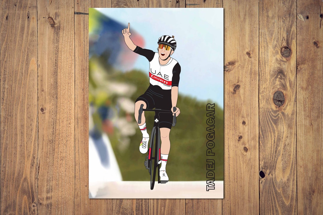 Tadej Pogacar - Celebration - Inspirational Cycling Poster/print - Etsy
