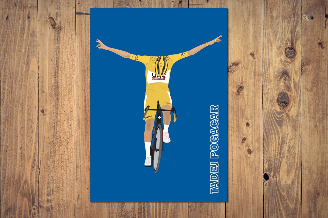Tadej Pogacar - Celebration Bow 2024 - Inspirational Cycling Poster ...
