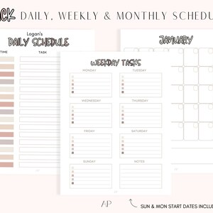 Editable Children's Cleaning Planner, Kids Chore Chart, Daily Weekly ...