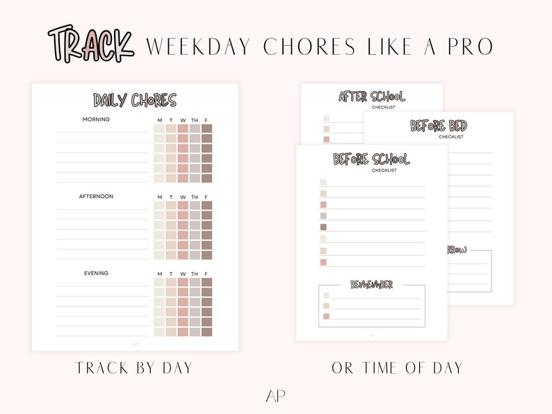 Editable Children's Cleaning Planner, Kids Chore Chart, Daily Weekly ...
